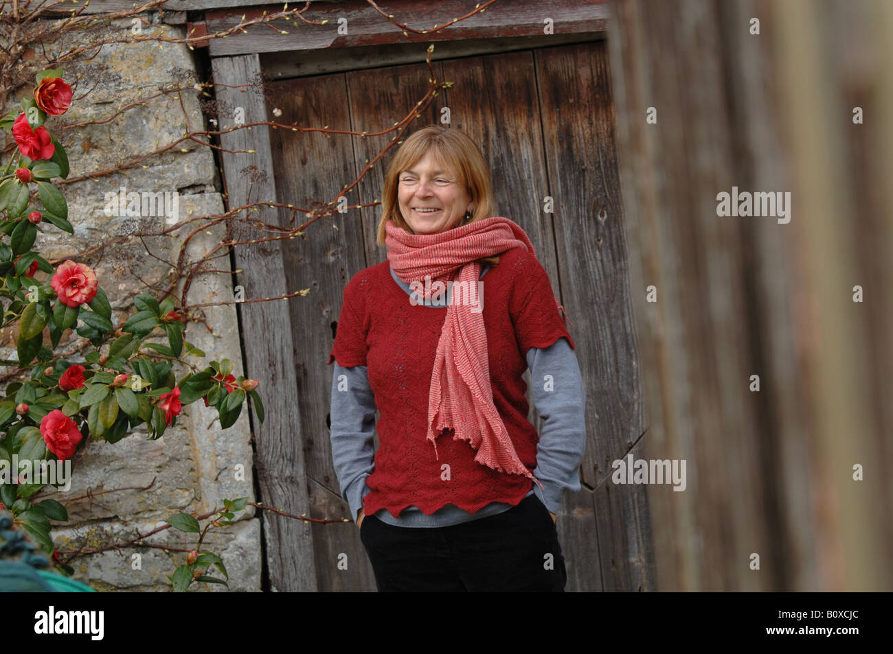 Romy Fraser pictures at home in Trill, near Axminster, Devon Stock ...