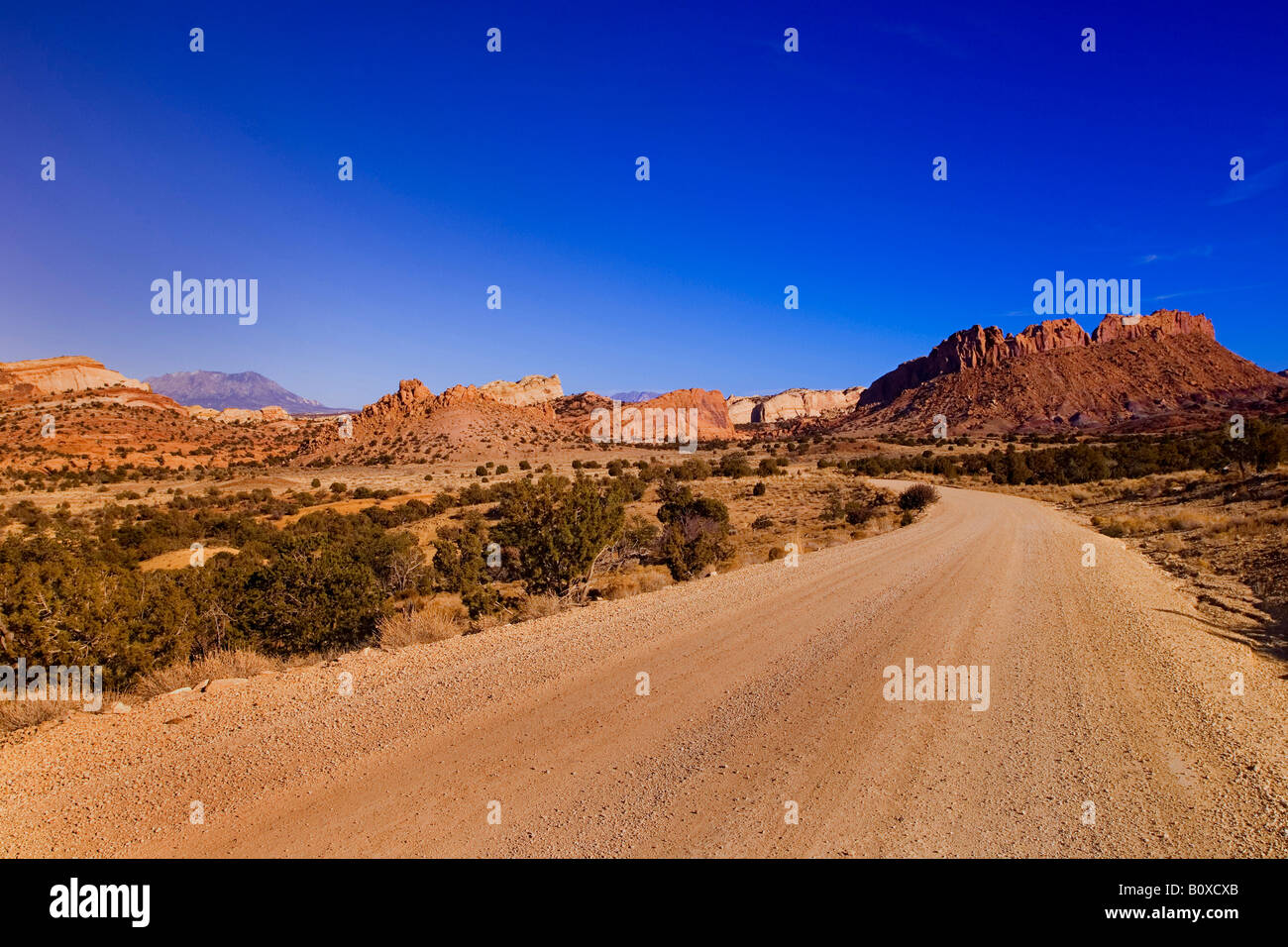 Burr trail trough the utah desert hi-res stock photography and images ...