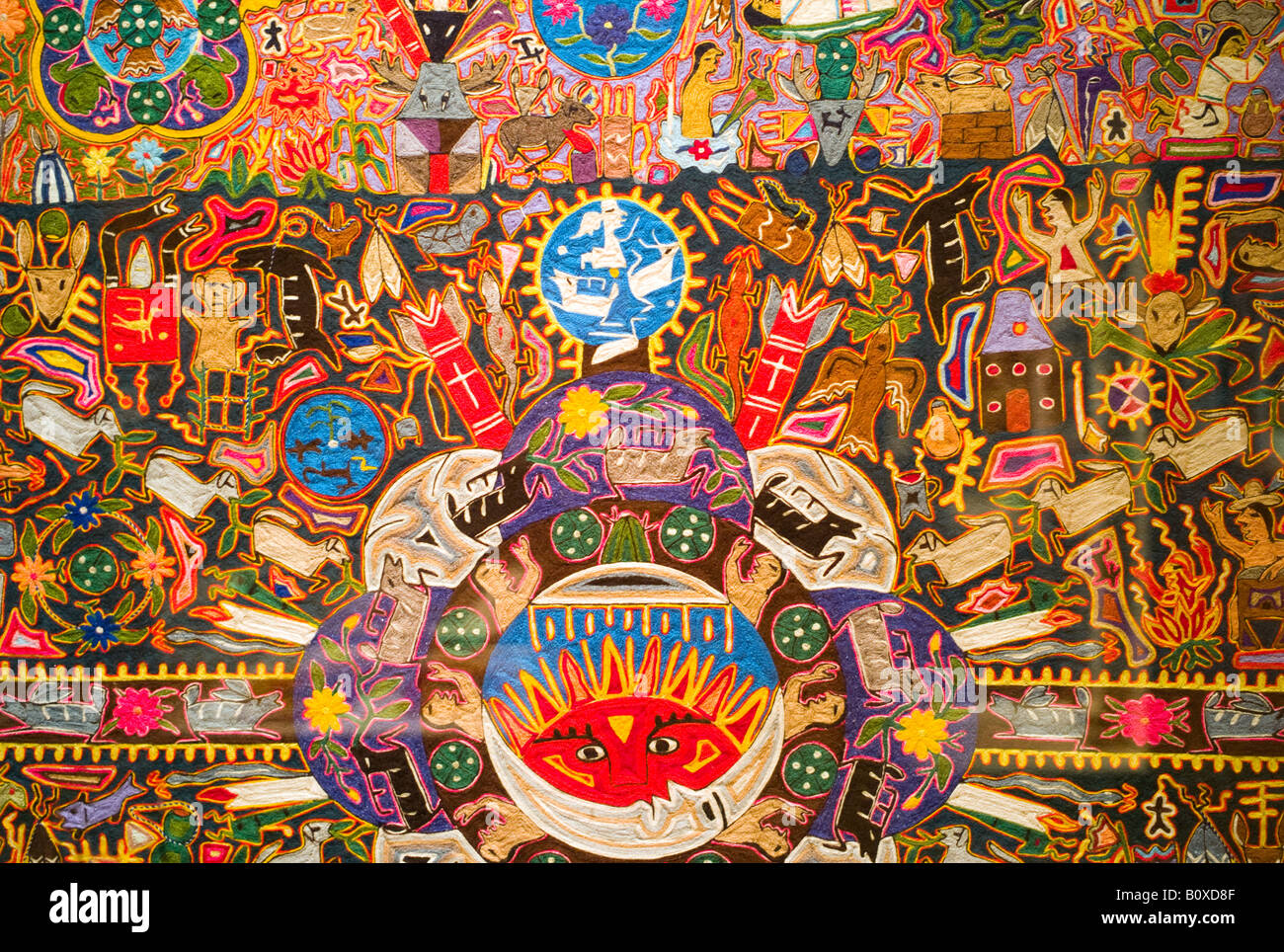 Colourful Mexican art Stock Photo - Alamy