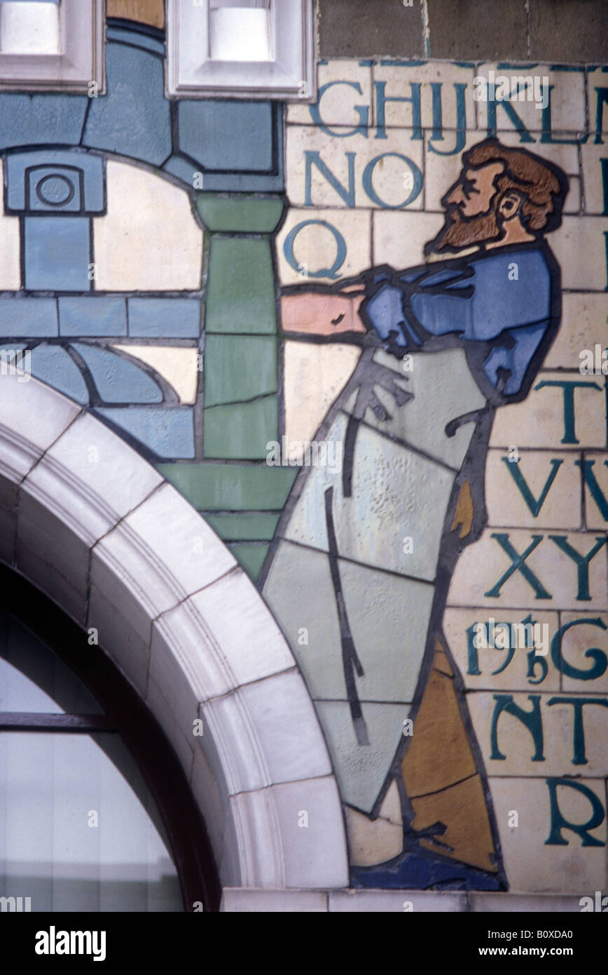 Edward Everard Printers premises Broad Street Bristol exterior ceramic ...