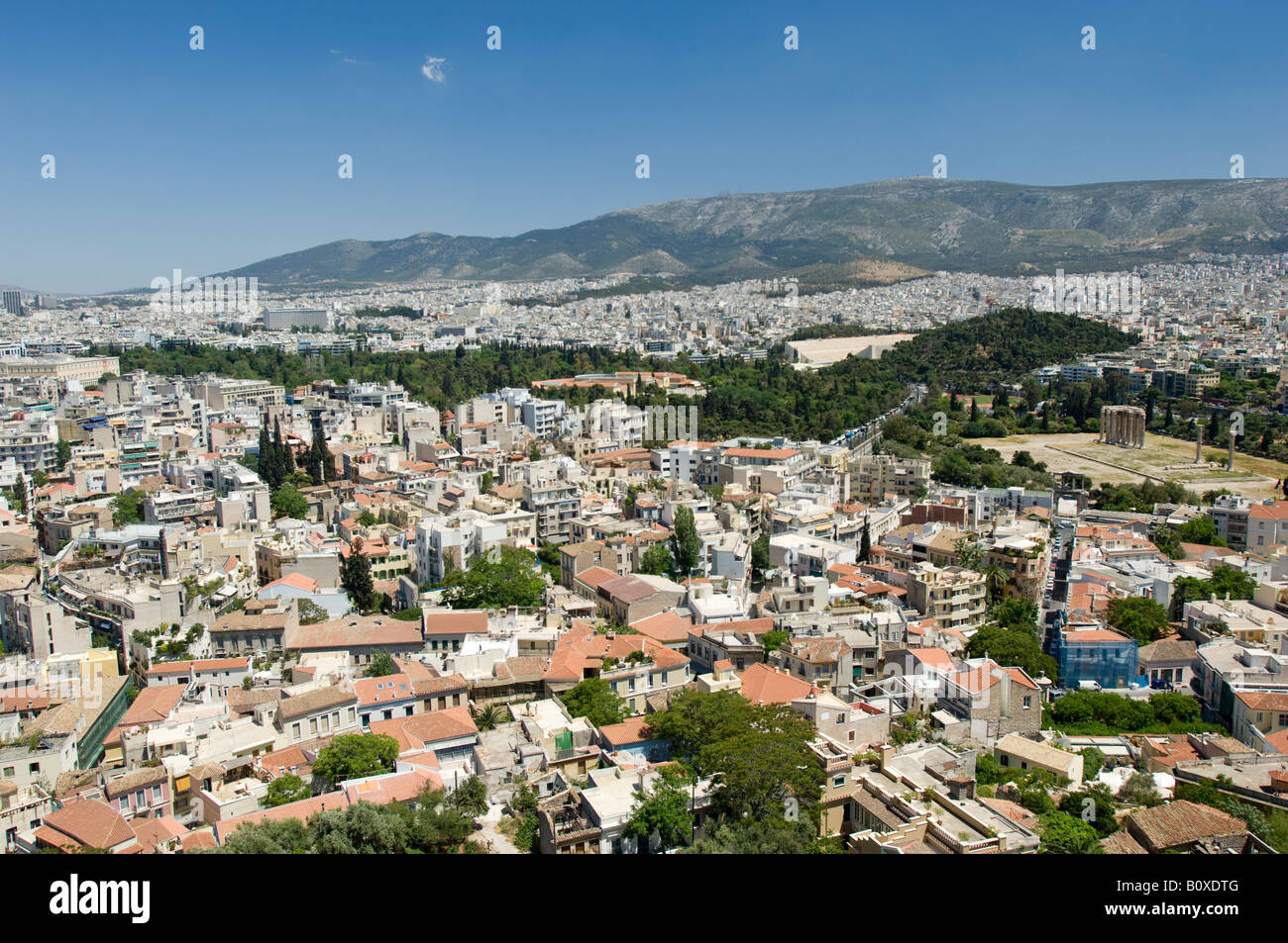Cityscape of Athens from the Parthenon. Greece Stock Photo - Alamy