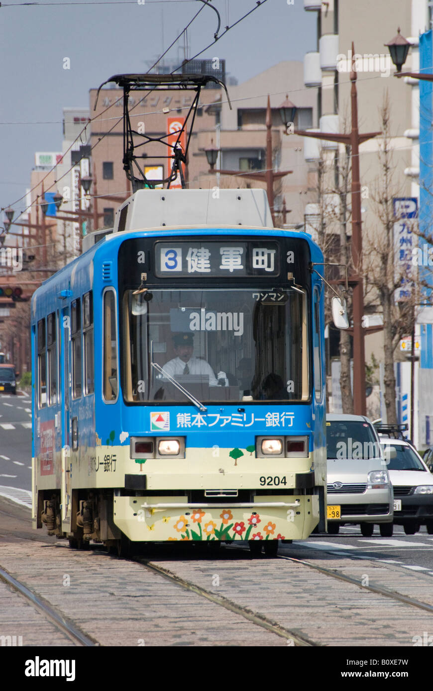 Kumamoto, Japan. A city tram Stock Photo - Alamy