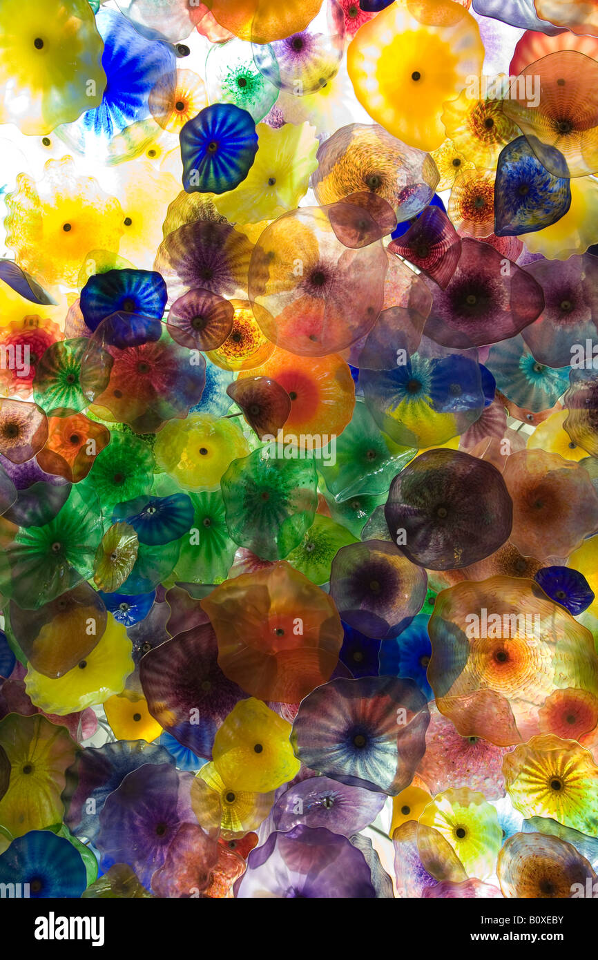 Flower ceiling in hotel Bellagio Las Vegas Stock Photo - Alamy