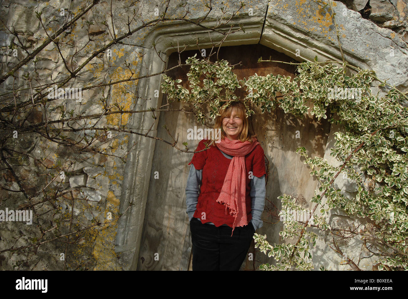 Romy Fraser pictured at home in Trill near Axminster Devon Stock Photo ...