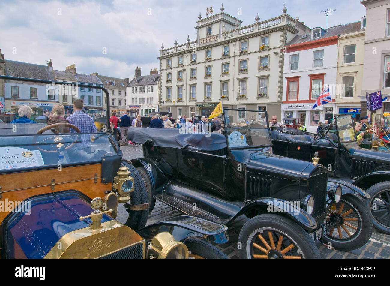 Ford Model T Centenary Rally, Kelso, Scottish Borders Stock Photo - Alamy