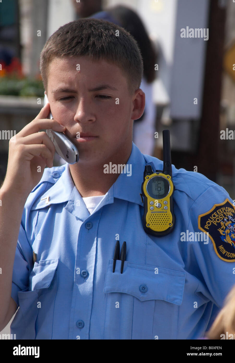 Firefighter fire cell phone hi-res stock photography and images - Alamy