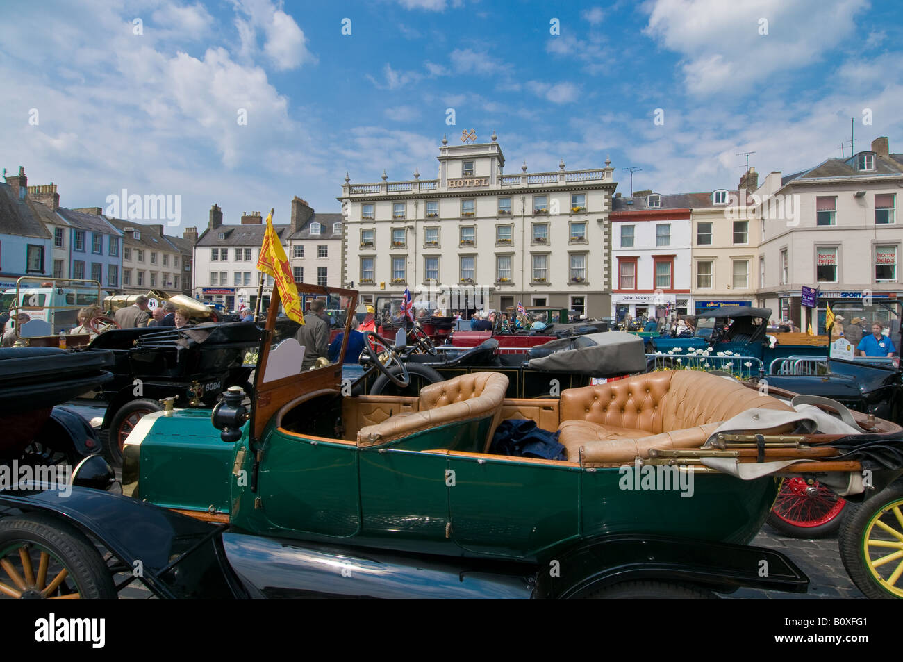 Ford Model T Centenary Rally, Kelso, Scottish Borders Stock Photo - Alamy