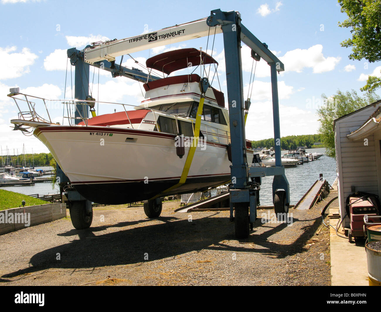 Preparing to launch watercraft into water Stock Photo - Alamy