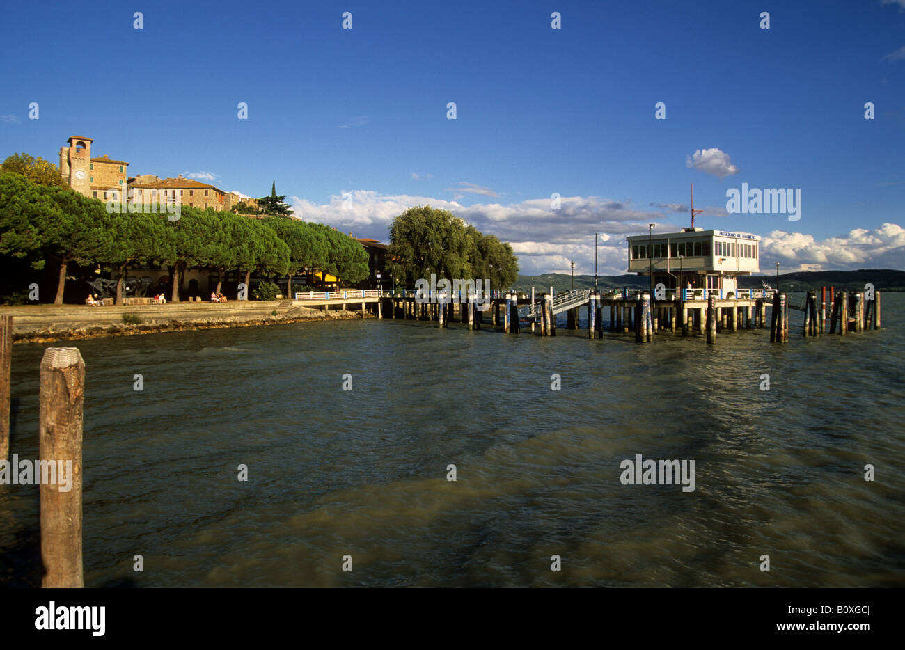 italy umbria passignano sul trasimeno view of the village Stock Photo ...