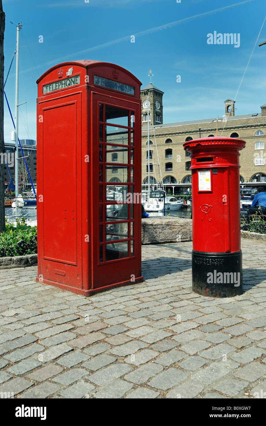 Old Post box and public telephone Stock Photo - Alamy