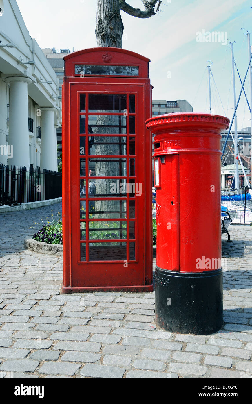 Old Post box and public telephone Stock Photo - Alamy