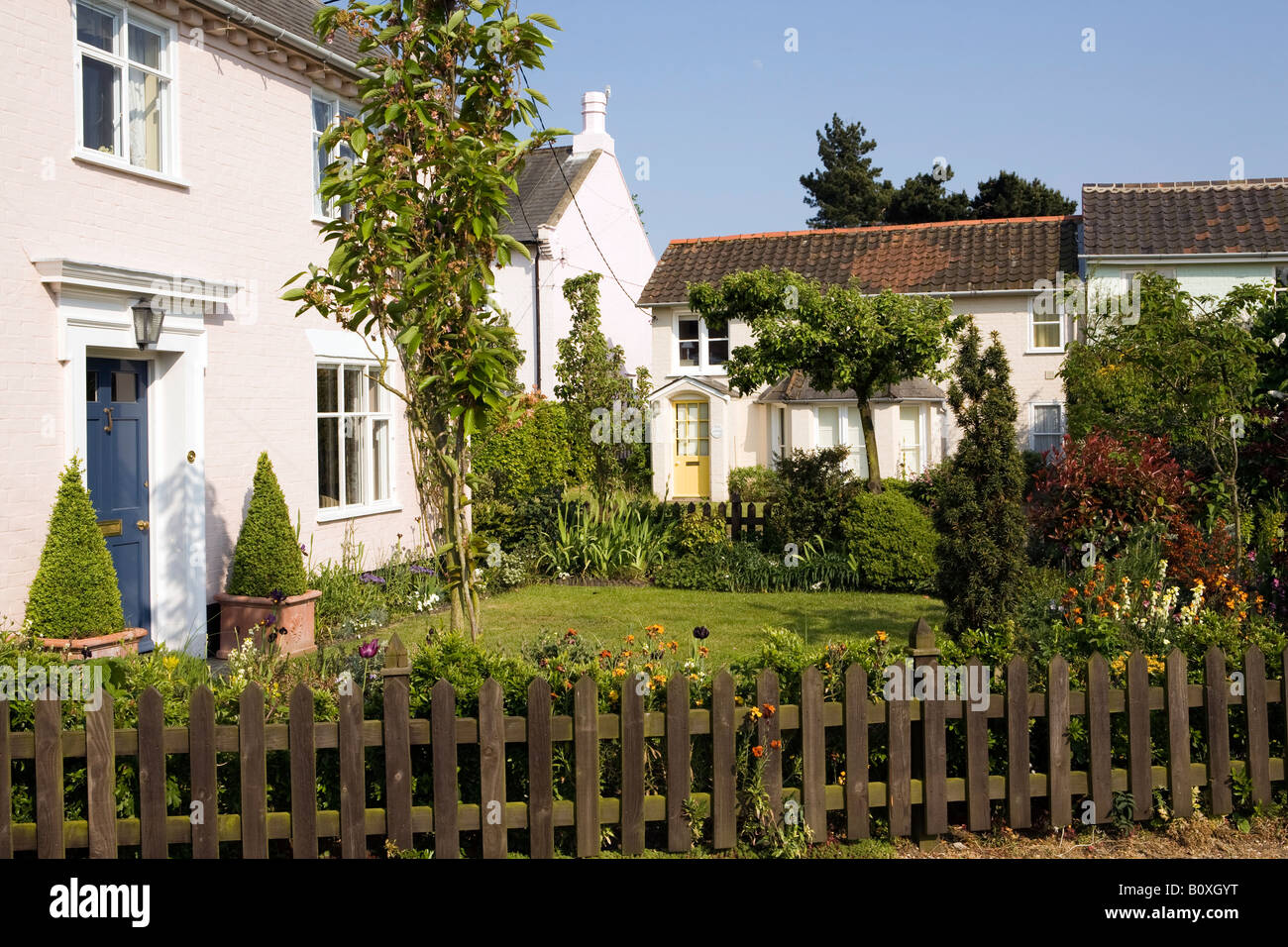 UK England Suffolk Friston village houses Stock Photo - Alamy