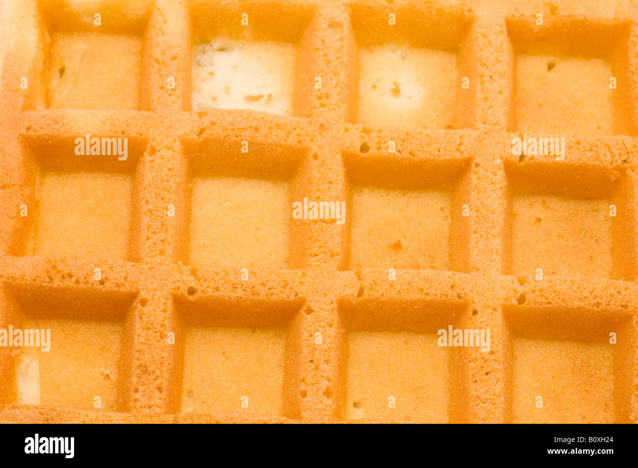 object on white food waffle macro Stock Photo - Alamy