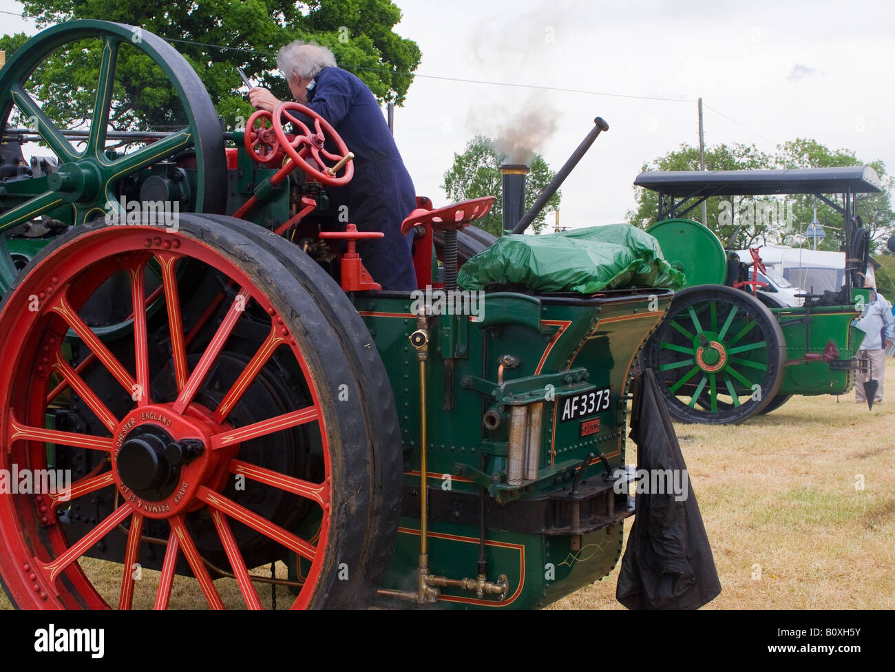 Steam Agricultural Traction Engine and Steamroller at Smallwood Vintage ...