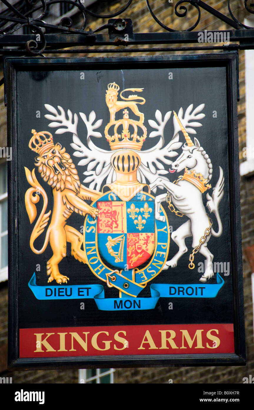 a pub sign in London, England Stock Photo - Alamy