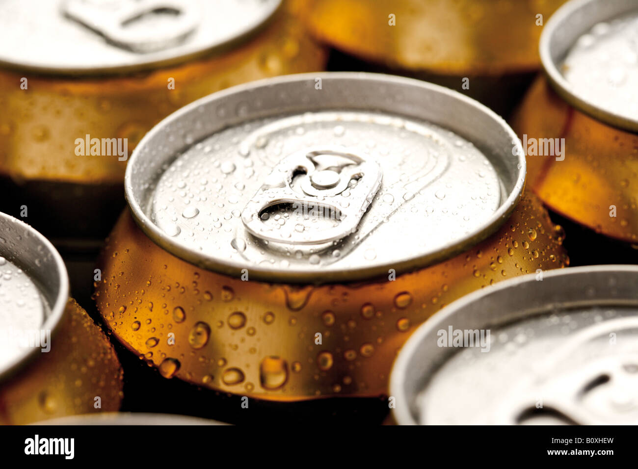 Beer cans, close-up Stock Photo - Alamy