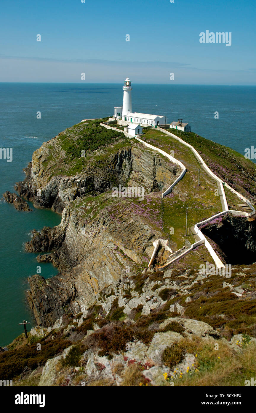 South Stack lighthouse Anglesey North Wales Stock Photo - Alamy