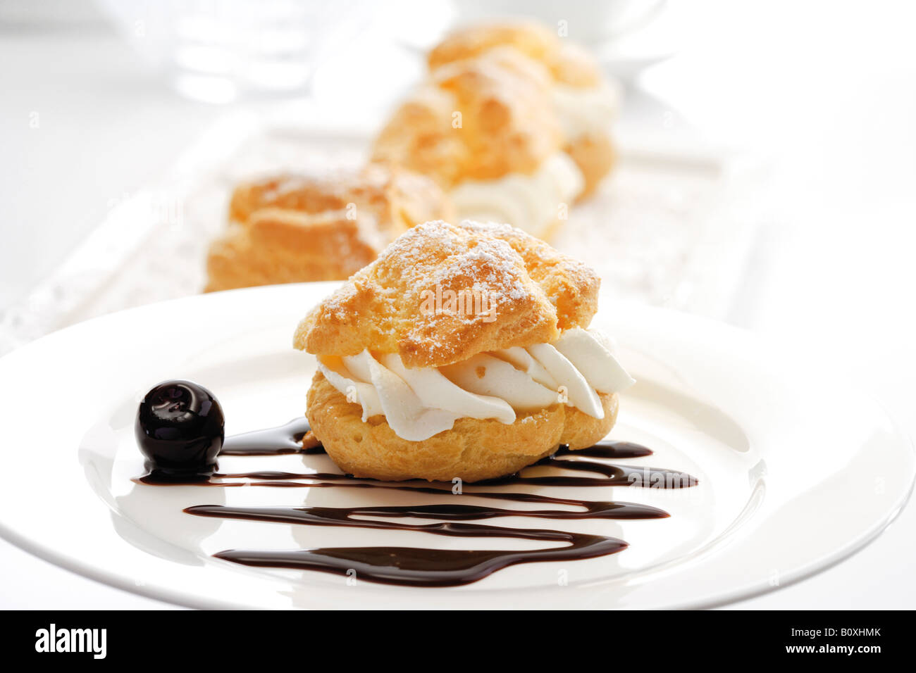 Cherry puff pastry hi-res stock photography and images - Alamy