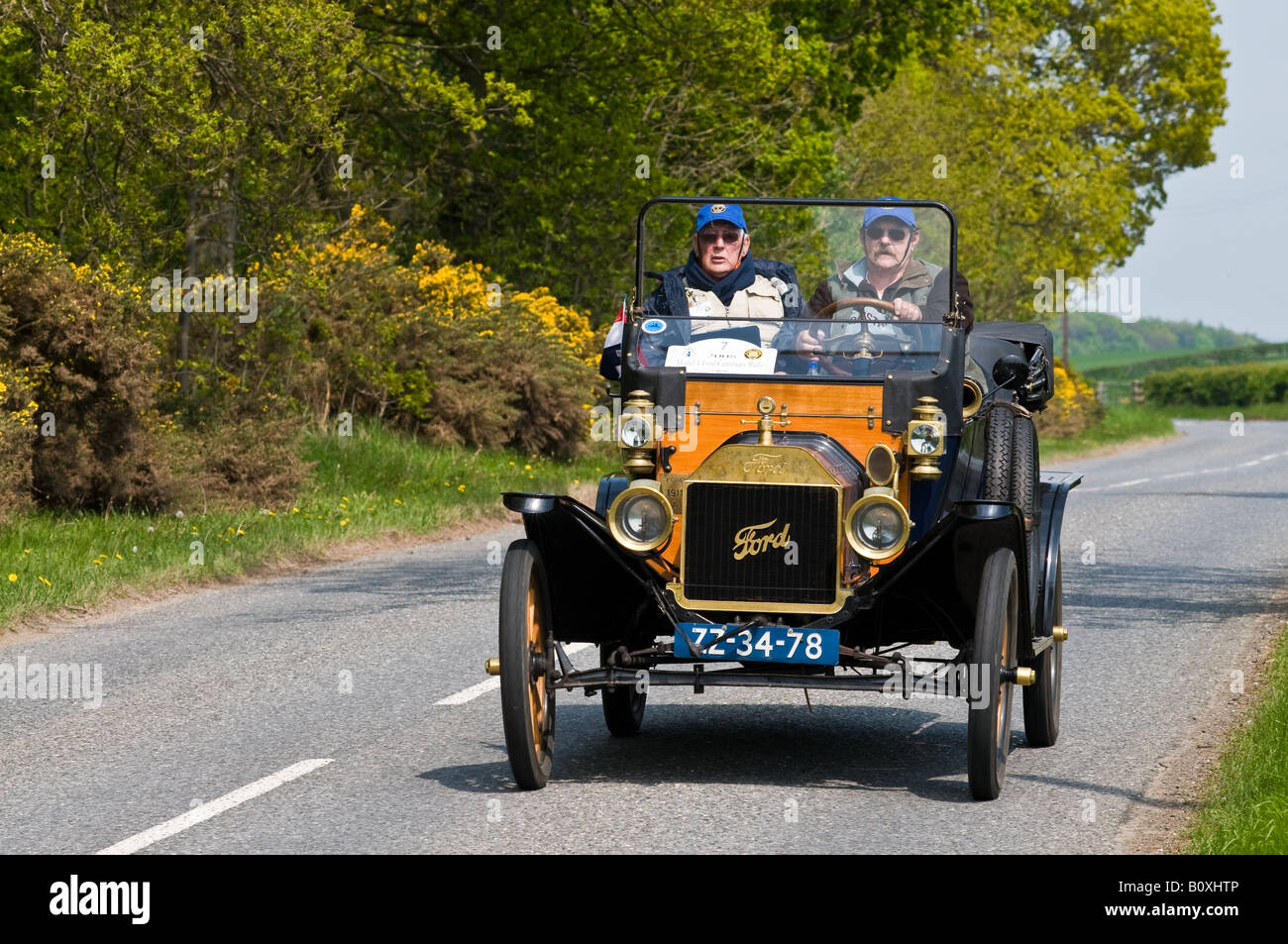 Ford Model T Centenary Rally, Kelso, Scottish Borders Stock Photo - Alamy