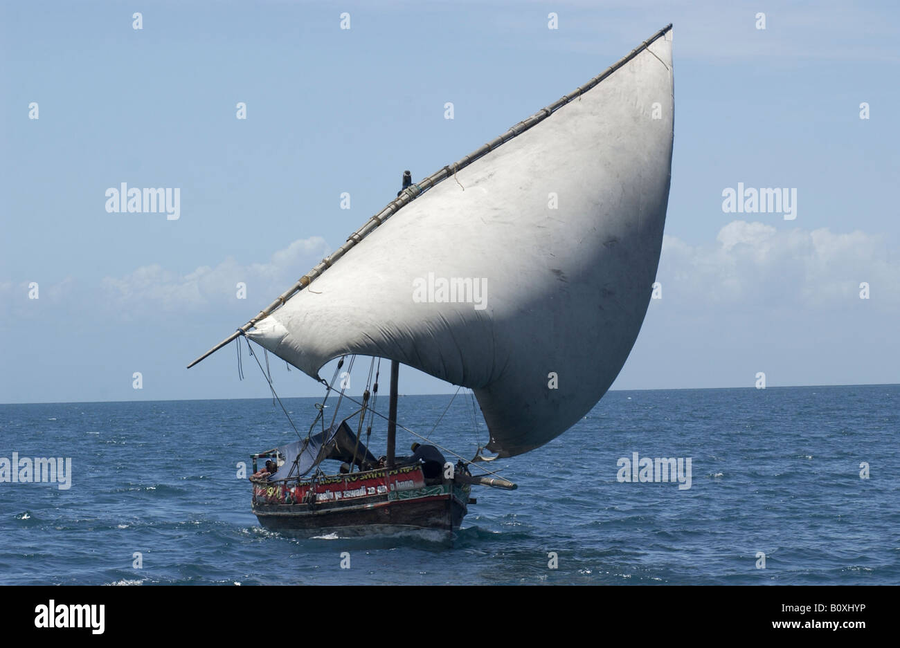 Tanzania zanzibar sea boat hi-res stock photography and images - Alamy