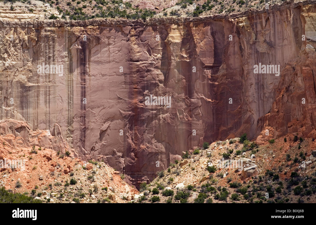 Rock face Chama River Stock Photo - Alamy