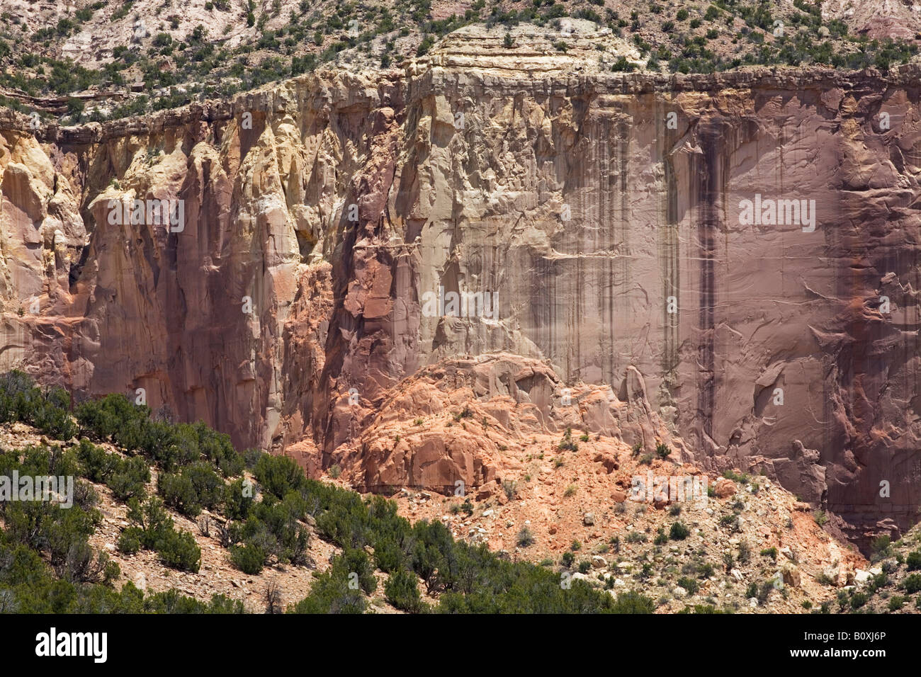 Rock face Chama River Stock Photo - Alamy