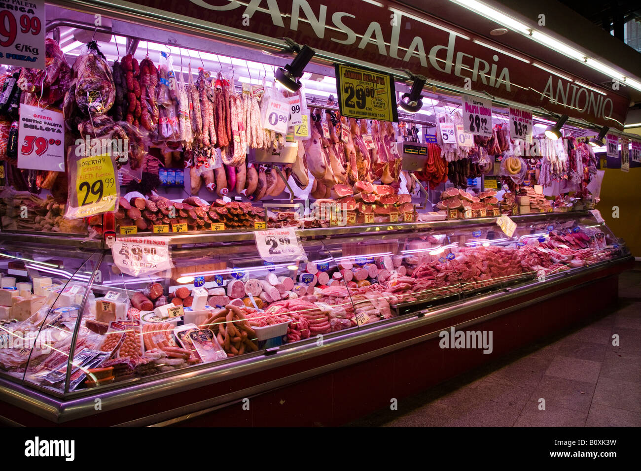 Mercat la Boqueria Las Ramblas Barcelona Spain Stock Photo - Alamy
