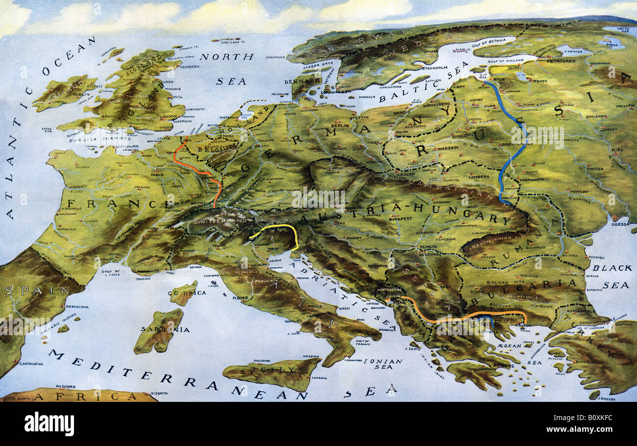 Wwi map hi-res stock photography and images - Alamy