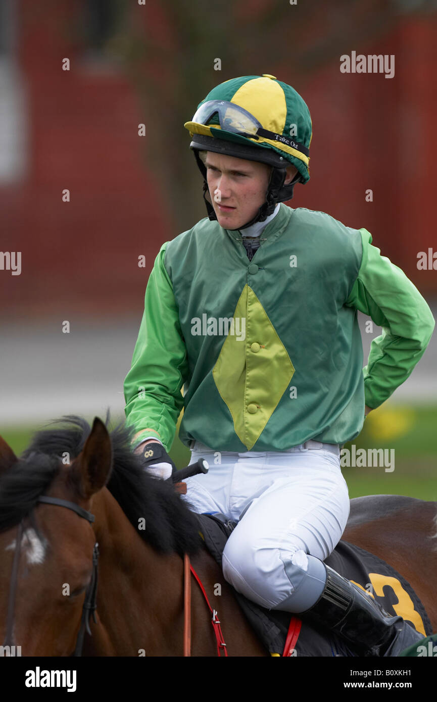 Jockey in parade ring hi-res stock photography and images - Alamy