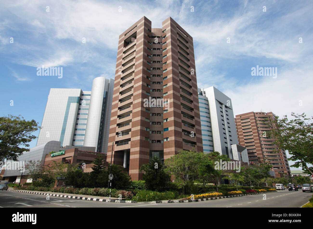 Financial District, Pulau Labuan, Sabah, Malaysian Borneo Stock Photo ...