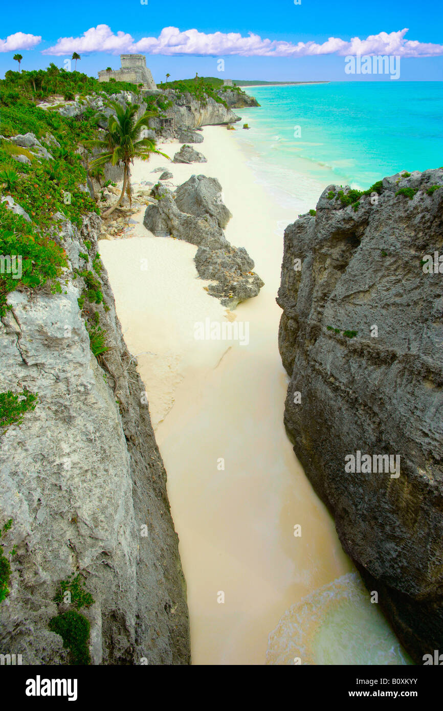 A tropical beach, Tulum, Mayan Riviera, Mexico Stock Photo - Alamy
