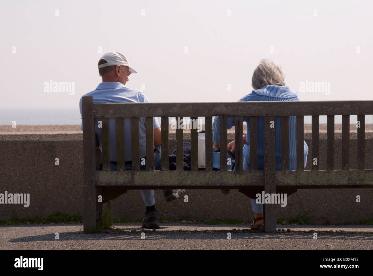 Old man sea bench hi-res stock photography and images - Alamy