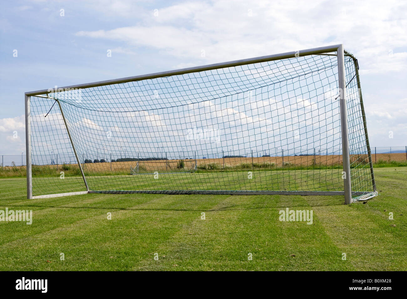 Empty football pitch hi-res stock photography and images - Alamy