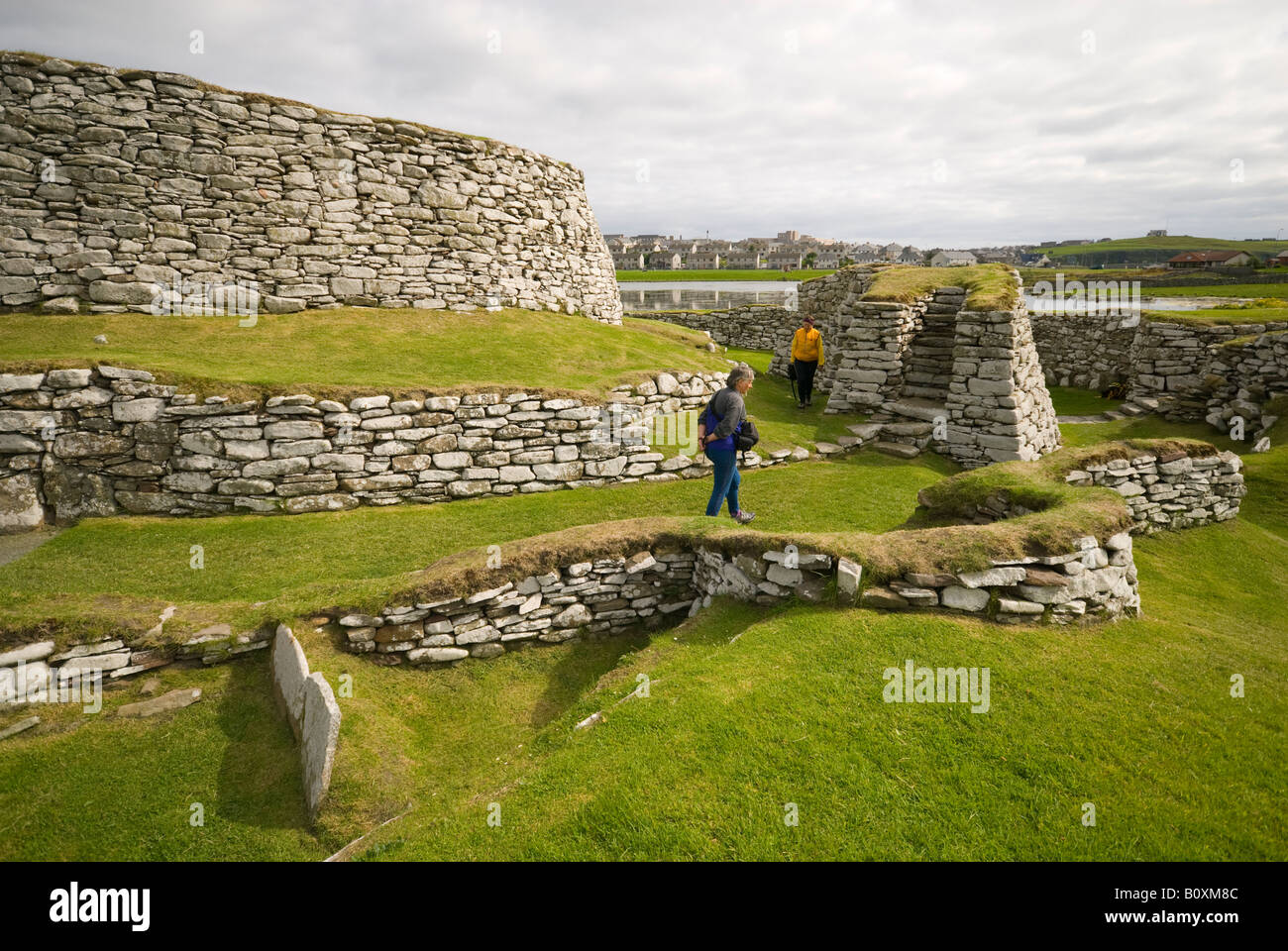 The Broch of Clickimin, near Lerwick, Shetland Islands, Scotland, UK ...