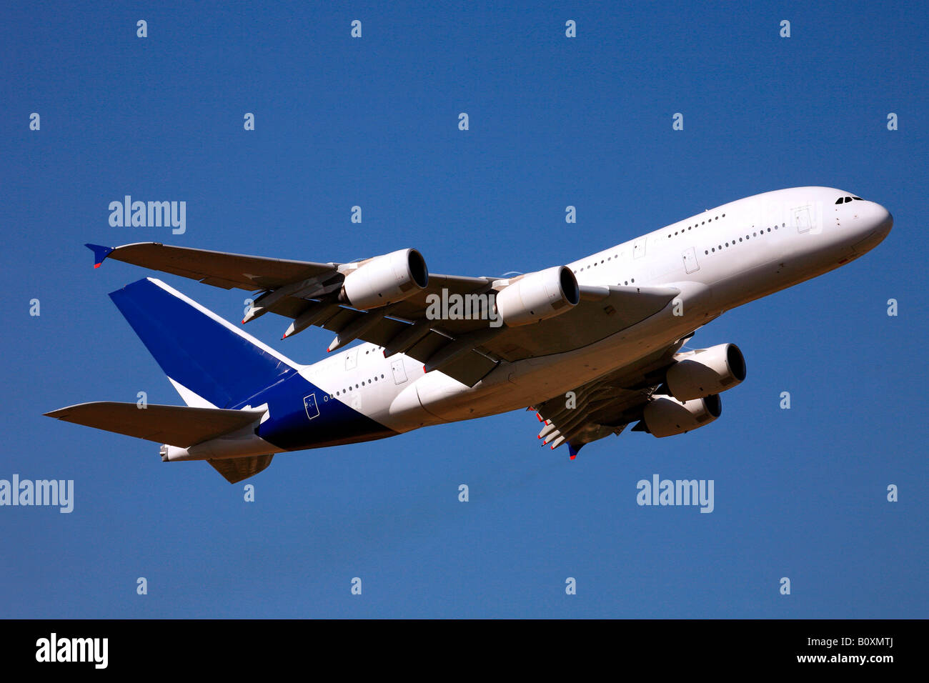 Aeroplane in sky Stock Photo - Alamy