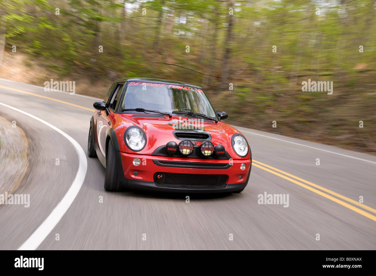 MINI Cooper S on a country road Stock Photo - Alamy