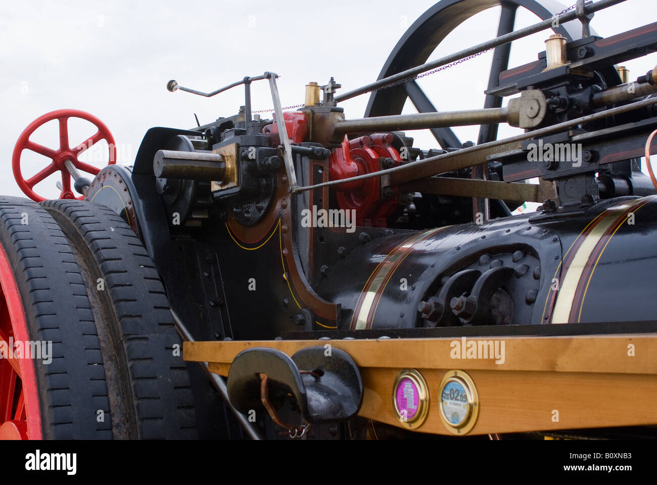 The Controls of an Old Steam Traction Engine at Smallwood Vintage Rally ...