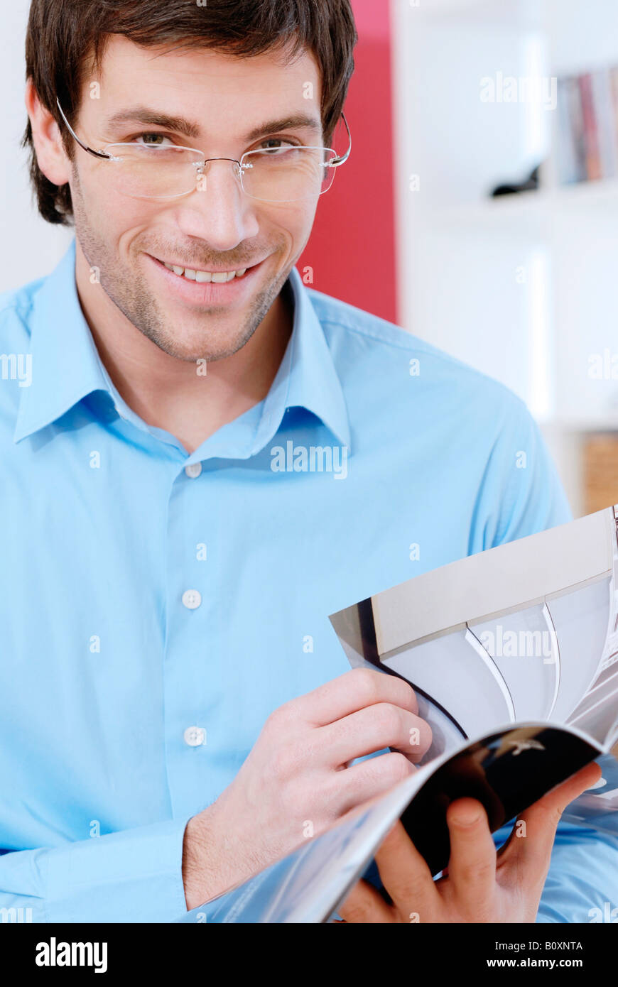 Holding magazine on head hi-res stock photography and images - Alamy