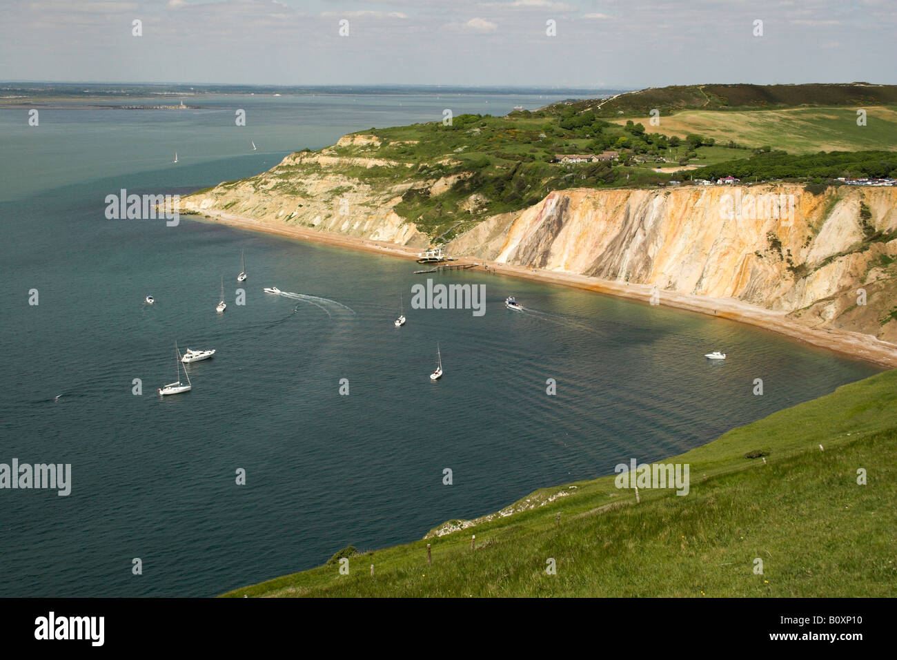 Alum Bay, Isle of Wight Stock Photo - Alamy