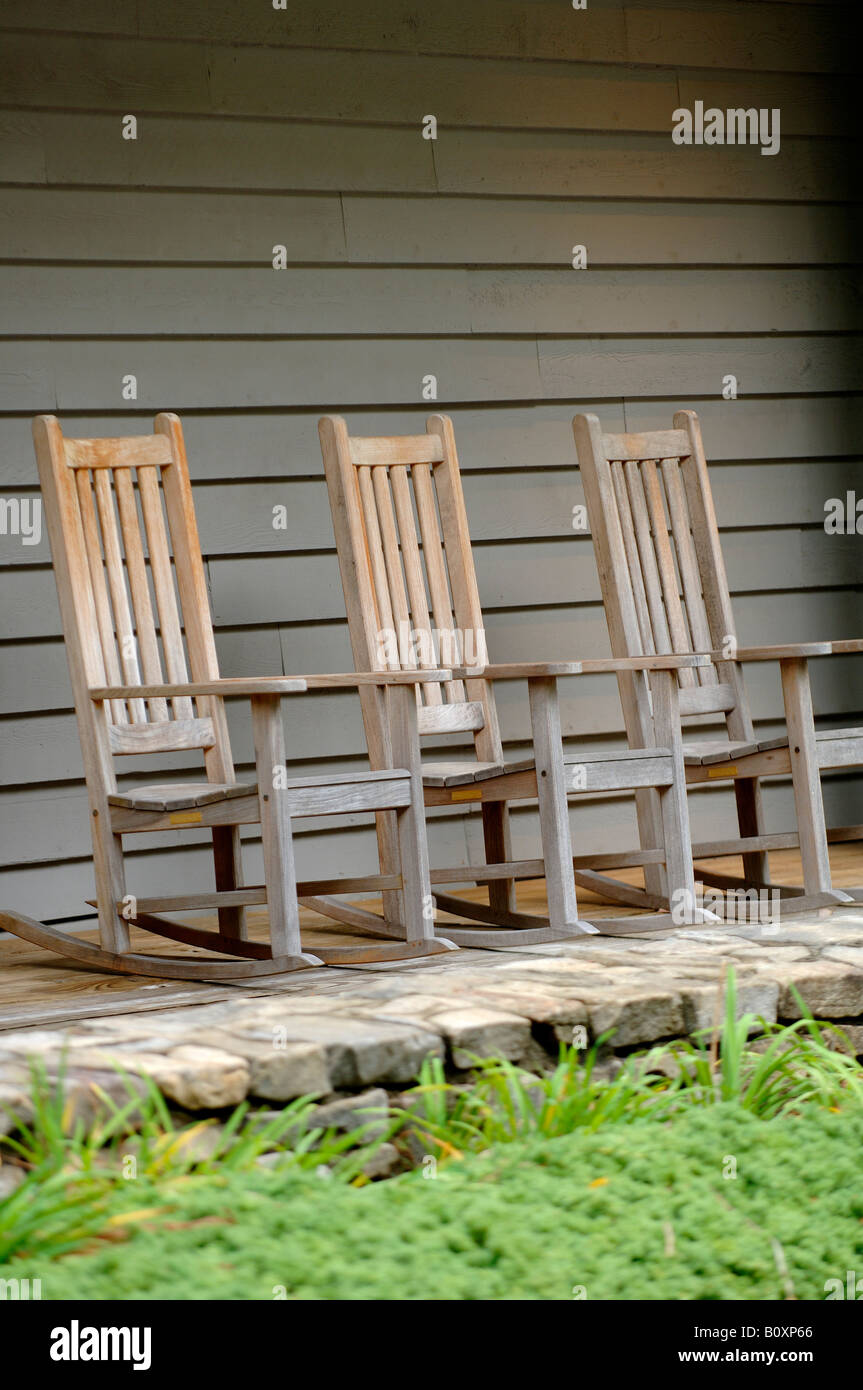 A row of cottage chairs Stock Photo - Alamy