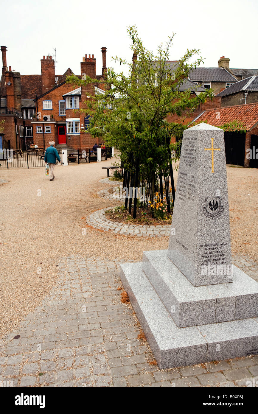 UK England Suffolk Saxmundham Fromus Square War Memorial Stock Photo ...