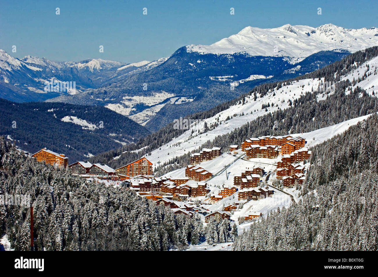 Ski resort mribel mottaret hi-res stock photography and images - Alamy
