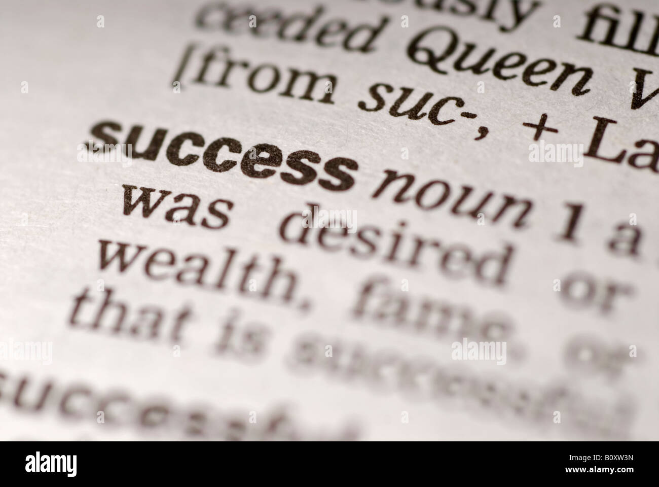 Stock photo of the word success as it appears in the dictionary Stock ...