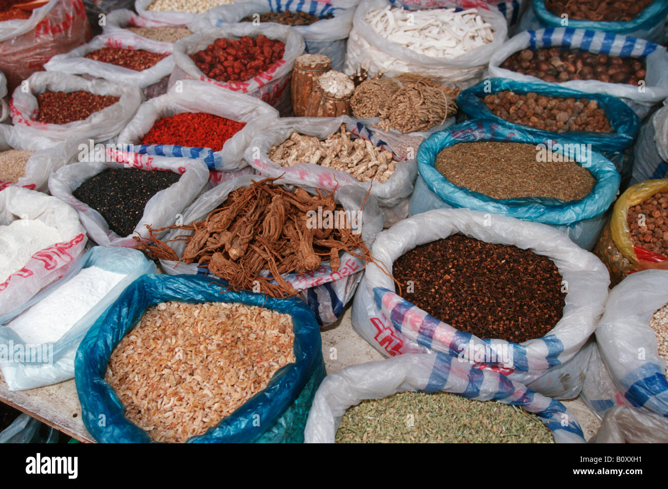 spices in Chengdu market, China, Sichuan Stock Photo - Alamy