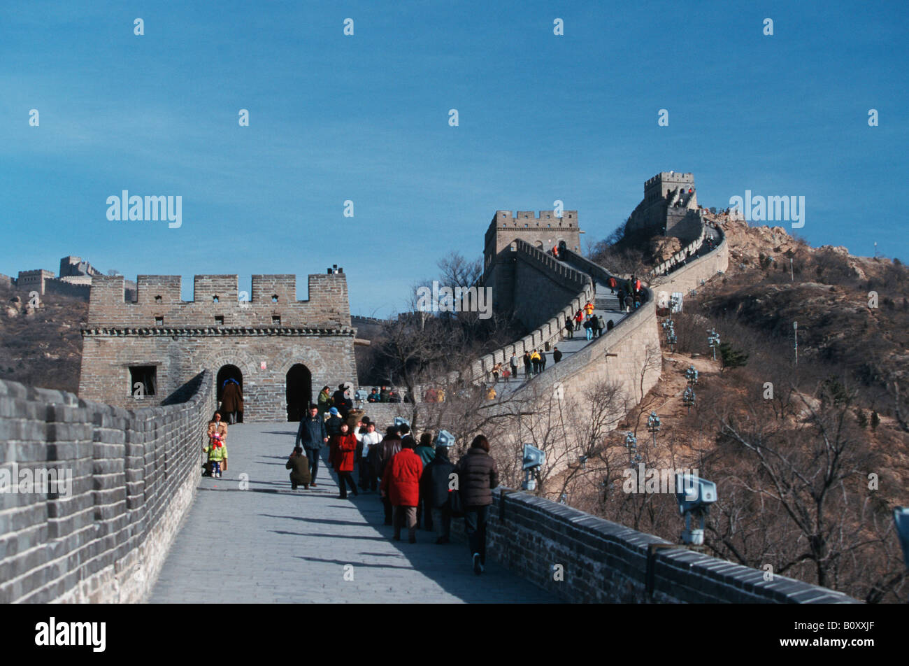 Great Wall, Badaling section, China Stock Photo - Alamy