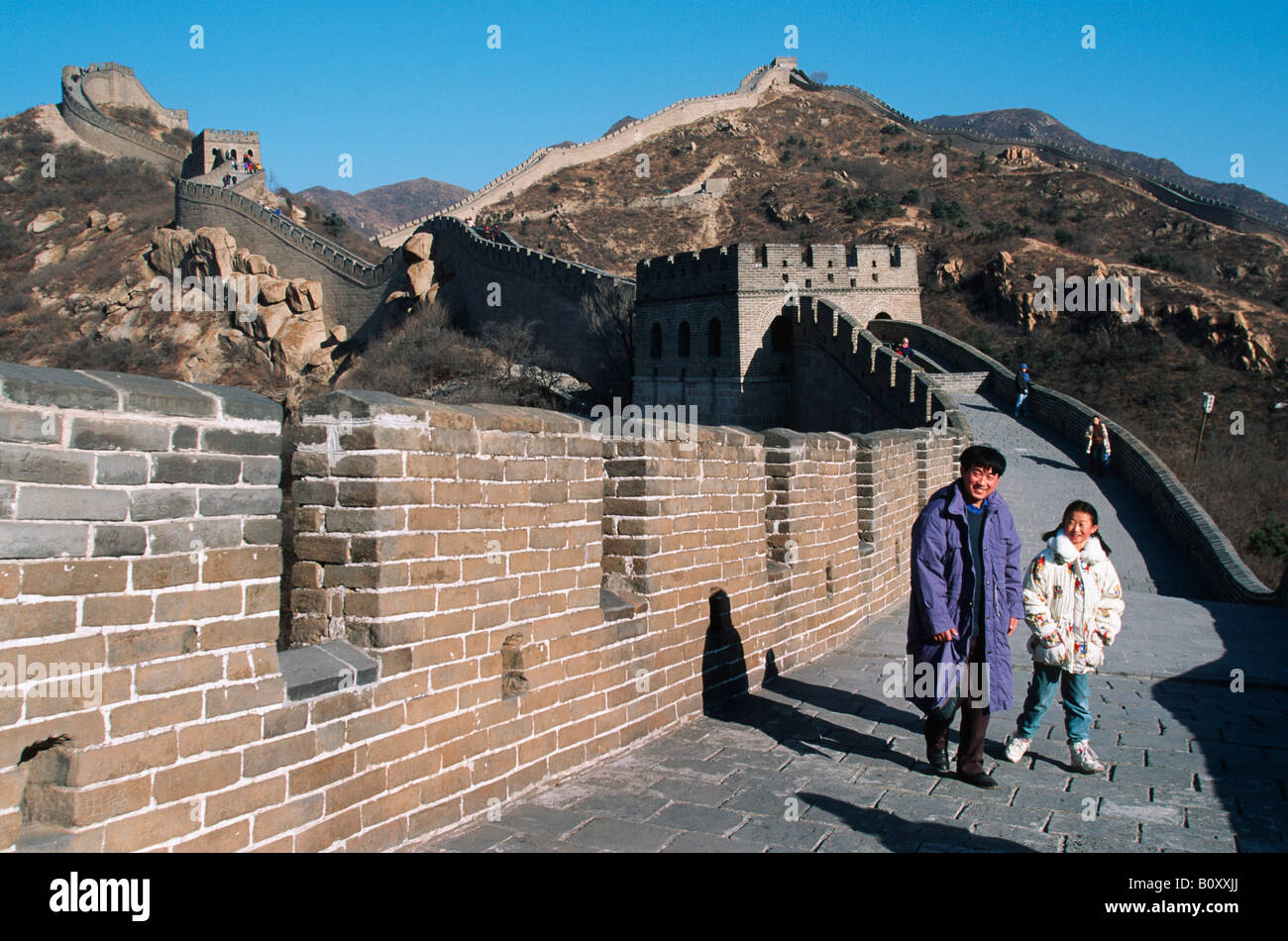 Great Wall, Badaling section, China Stock Photo - Alamy