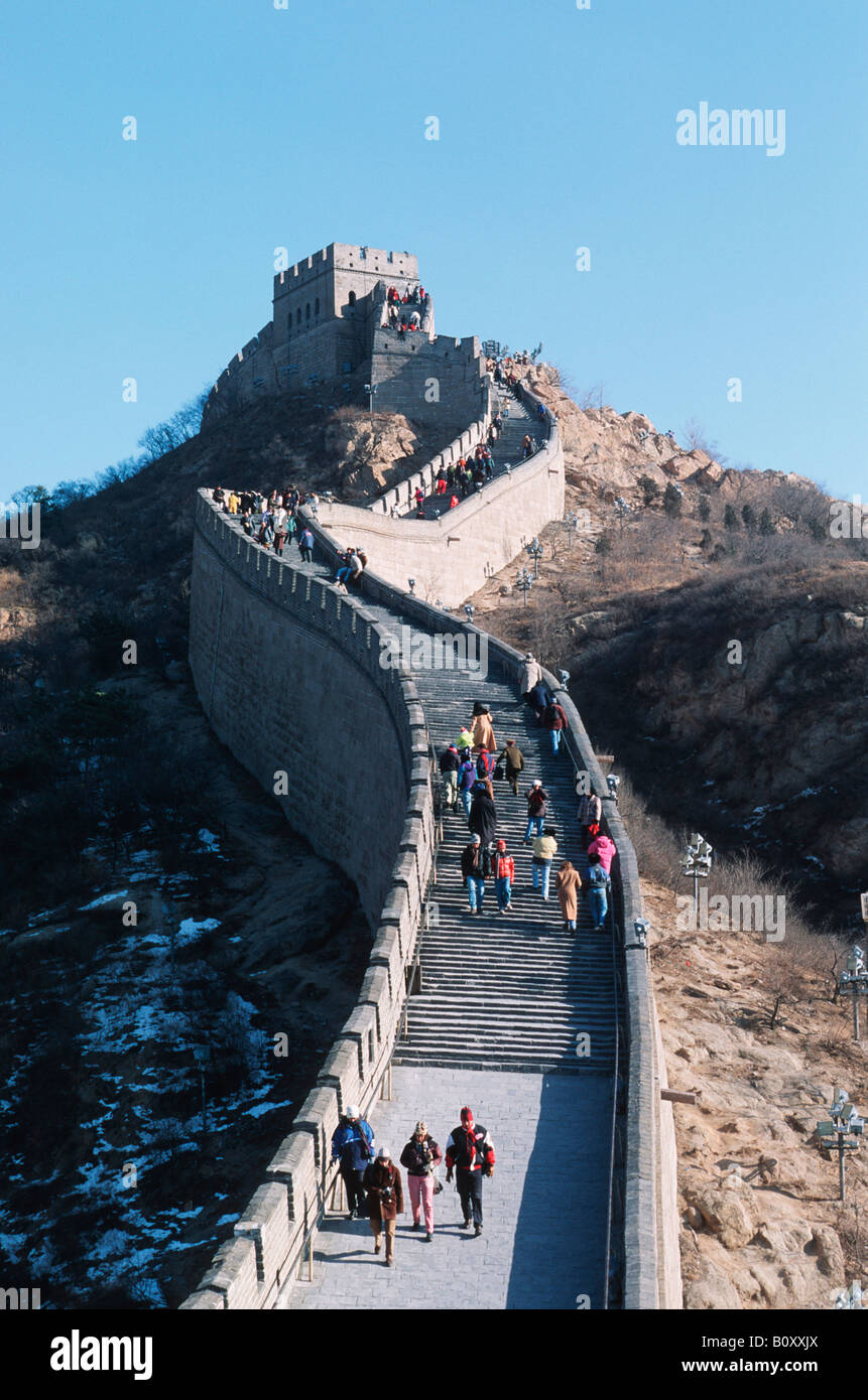 Great Wall, Badaling section, China Stock Photo - Alamy