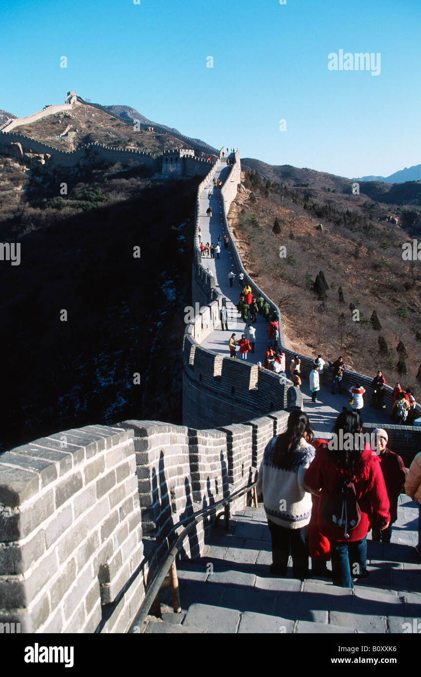 Great Wall, Badaling section, China Stock Photo - Alamy
