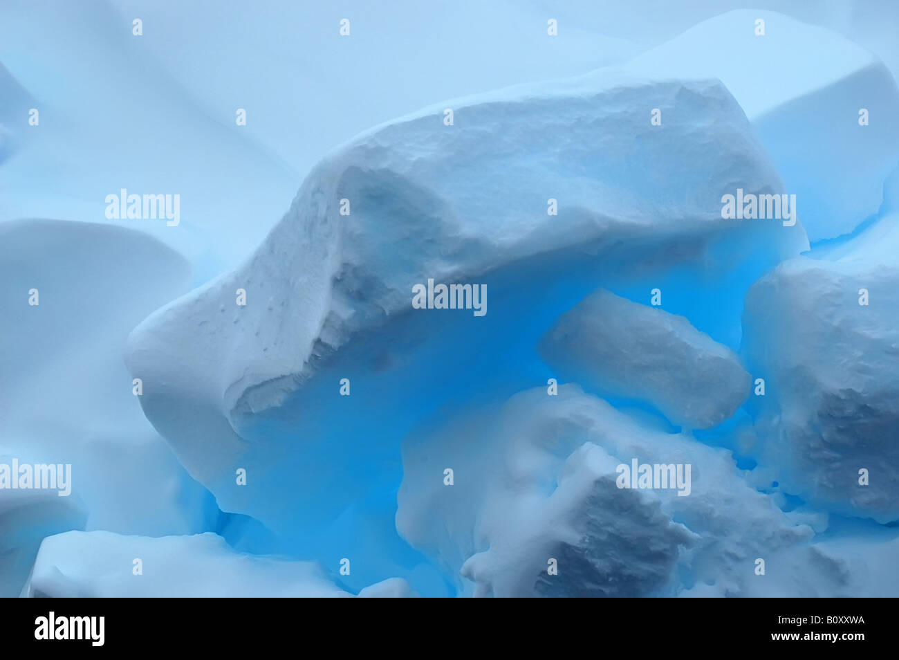 Blue reflections on iceberg hi-res stock photography and images - Alamy