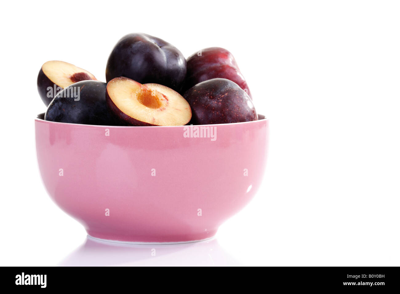 Half of plum hi-res stock photography and images - Alamy